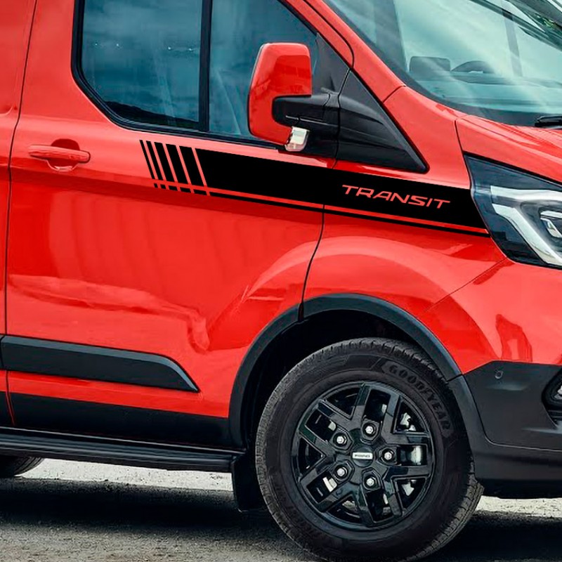 Décalcomanies vinyle sport personnalisées Ford Transit